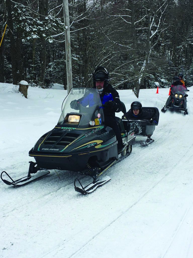 Sharing the joy of snowmobiling