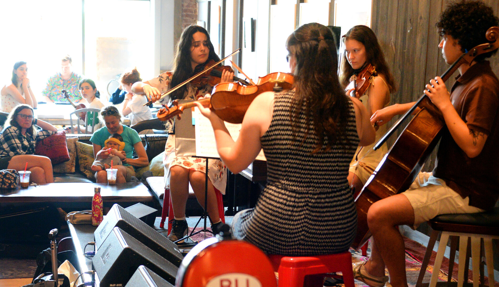 Coffee shop by day, music venue by night