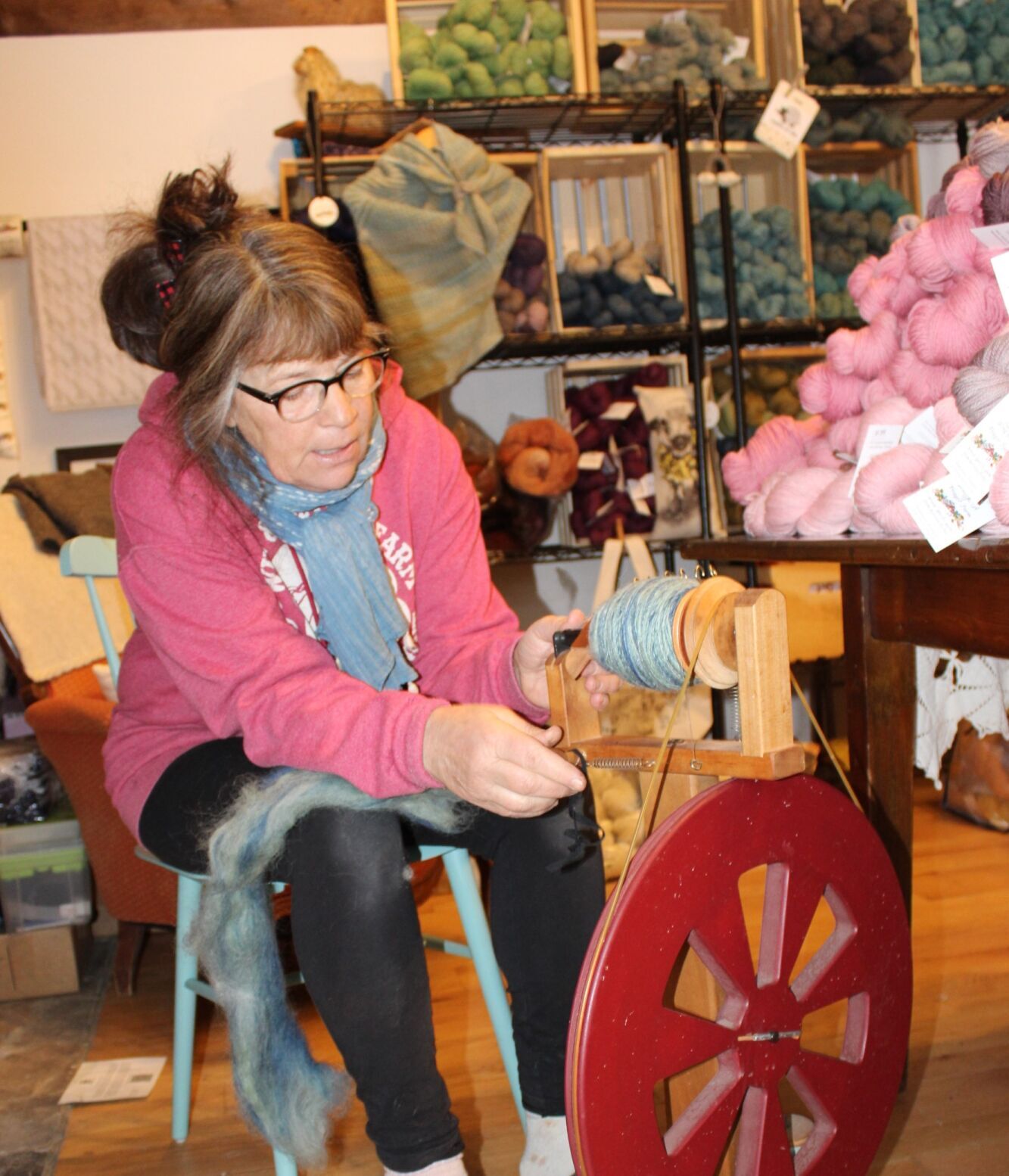 Spinning yarns at Wing and a Prayer Farm in Shaftsbury | Vermont ...